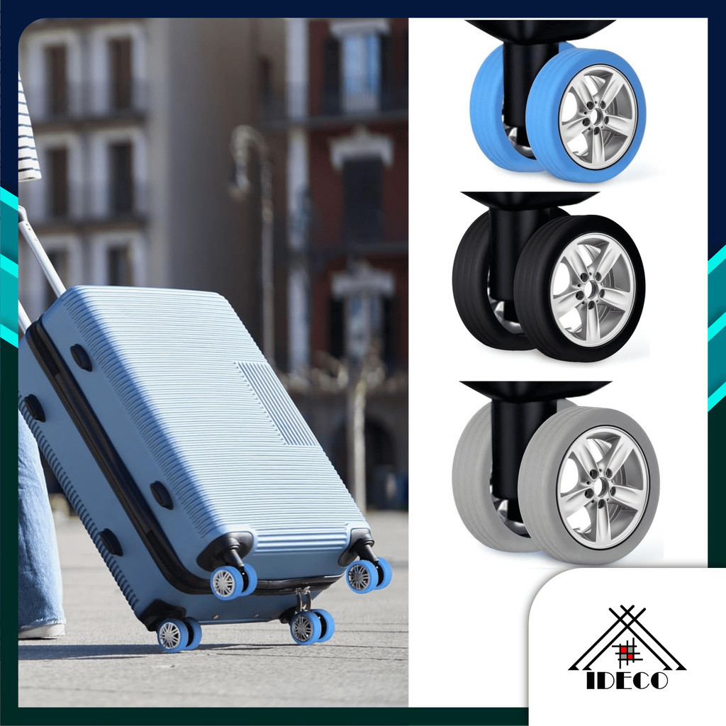 iDECO™ 8Pcs Luggage Wheel Protector Luggage Wheel Cover Luggage Wheel ...
