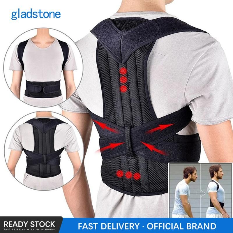 Adjustable Back Posture Corrector for Men Lumbar Spine Support Steel ...
