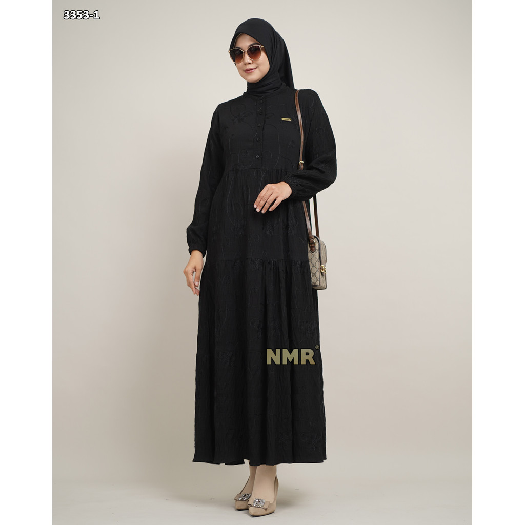 NMR Midi Dress Crespo Embroidery Vol 3353 | Shopee Malaysia