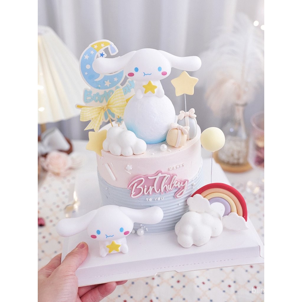 Hiasan Kek Kartun Bergaya Sisipan Kad Hiasan Hari Jadi Anak Patung 3D ...