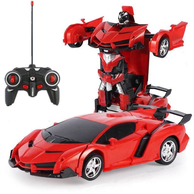 One-Click Transforming Remote Control Car King Kong Robot Lamborghini ...