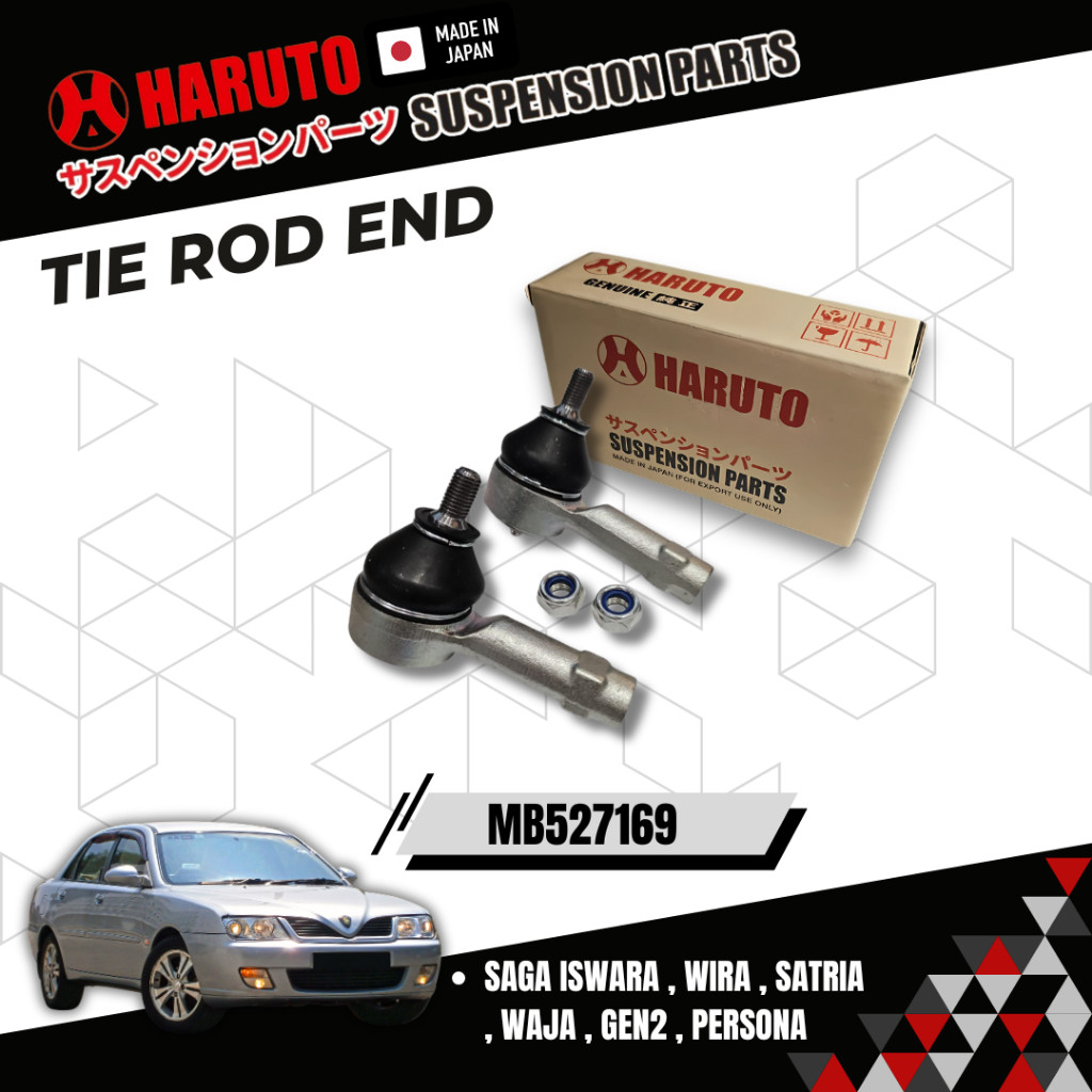 HARUTO GENUINE TIE ROD END SET LH & RH PROTON SAGA ISWARA,WIRA,SATRIA ...
