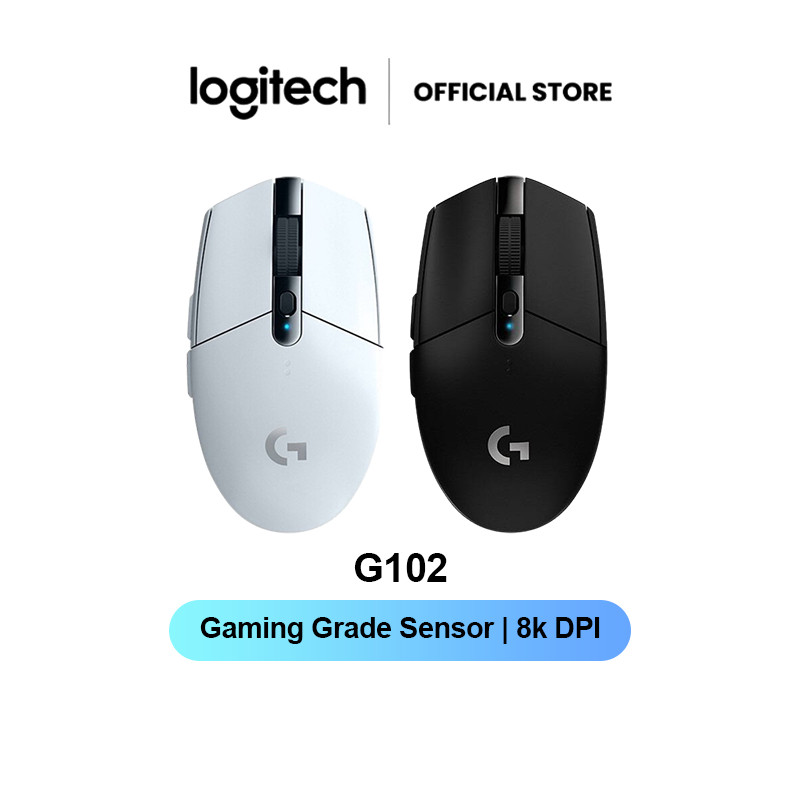 Logitech G102 Lightsync RGB Gaming Mouse | 8000 DPI | 6 Programmable Buttons | Smooth Tracking ...