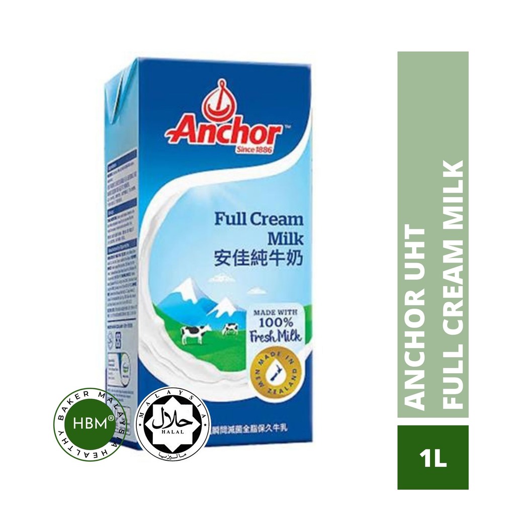 Anchor Uht Full Cream Milk 1l Shopee Malaysia