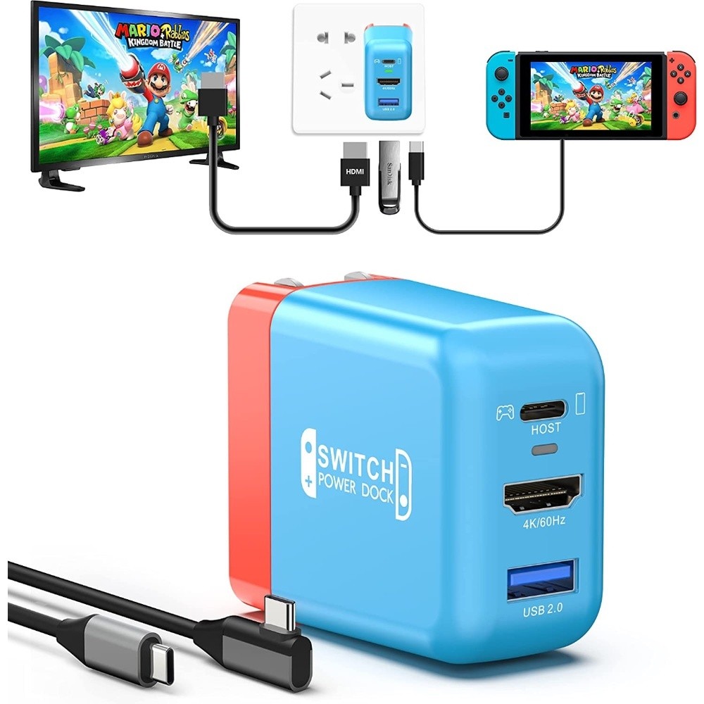 Switch Dock Charger Adapter for Nintendo Switch & Switch Oled / Lite ...