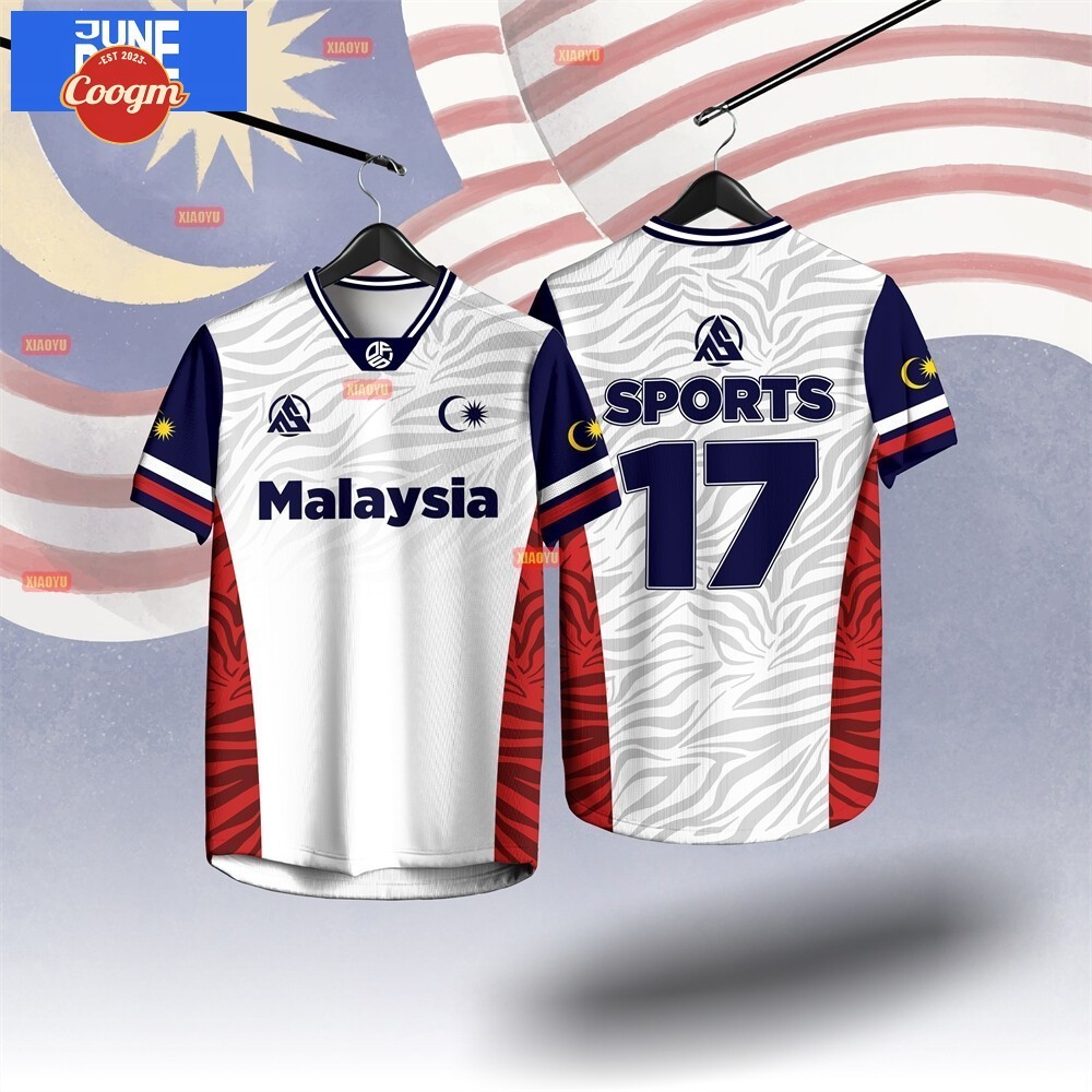 1957 Merdeka Clothes 2025 68th Malaysia Jersey Men Short Sleeve Retro ...