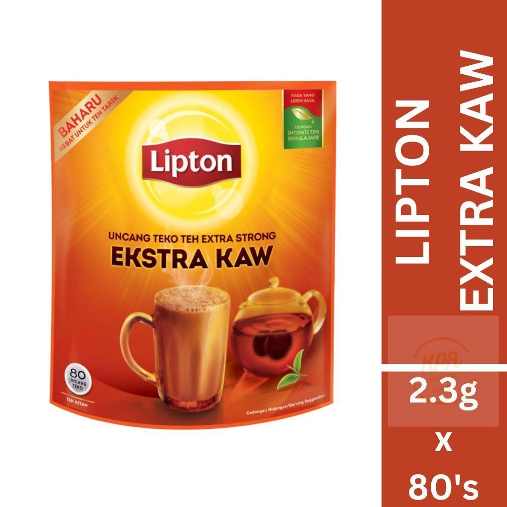 LIPTON Potbag Extra Kaw (2.3g x 80's) | Shopee Malaysia