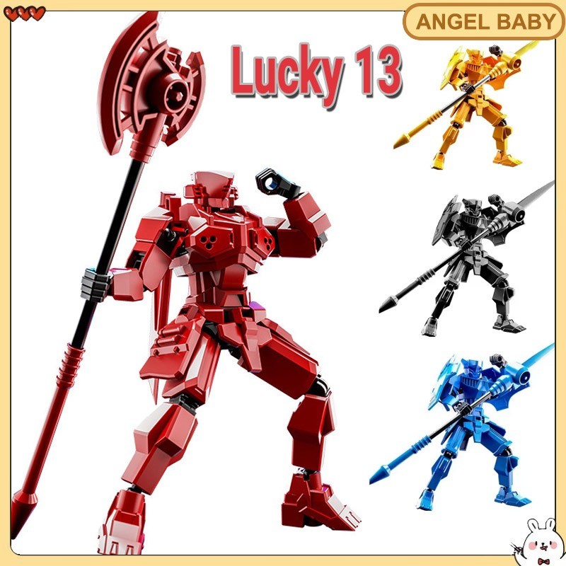 NEW 3d Action Figure Dummy Lucky 13 Movable Robot Model Doll Kids DIY ...
