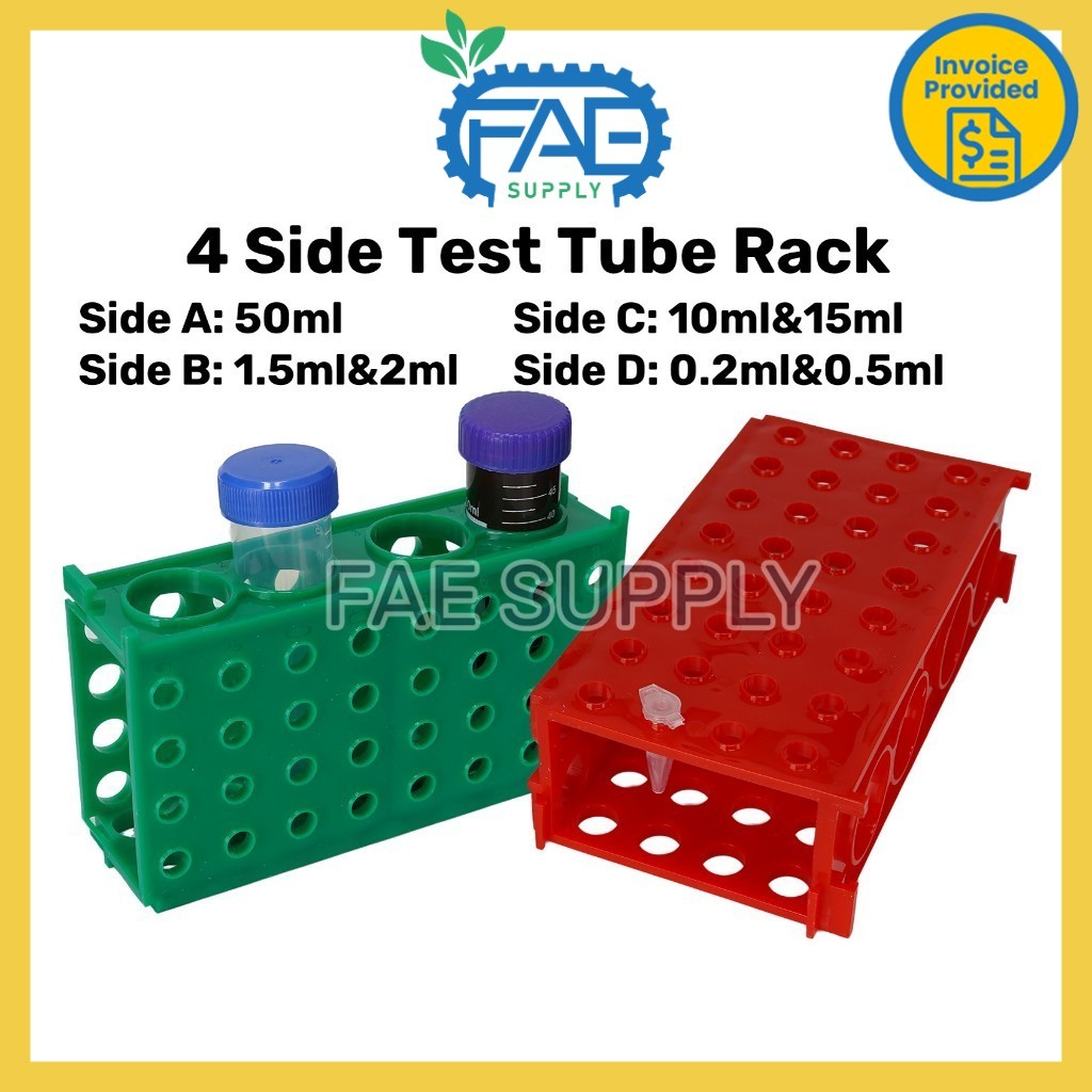 Test tube rack 4 side Centrifuge Tube Rack 0.2mL 0.5mL 1.5mL 2mL 10mL ...