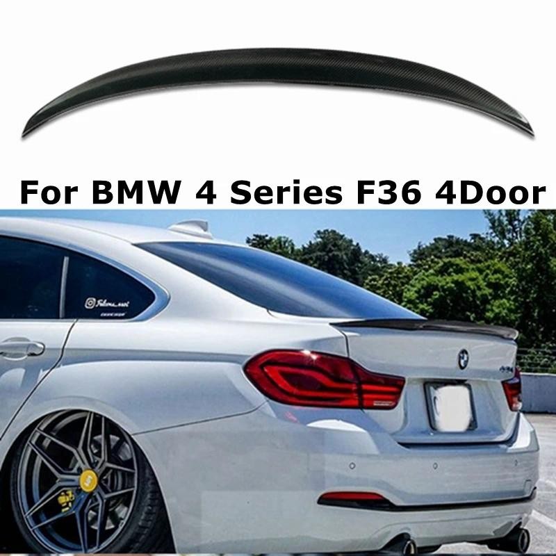 For BMW 4 Series F36 4Door Cran Coupe P Style Carbon Fiber Rear Spoiler ...