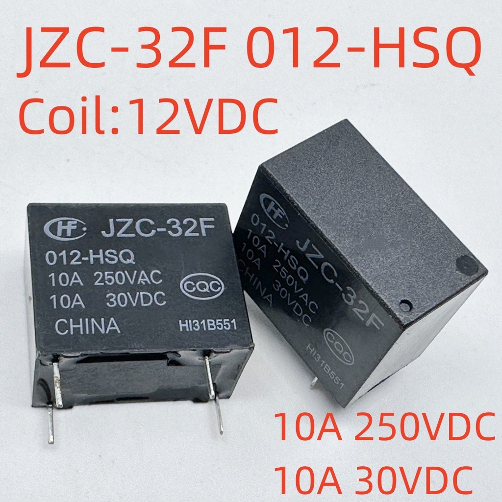 4-Pin Relay JZC-32F 005/009/012/024-HS/3/L/Q (555) 32F-1A | Shopee Malaysia