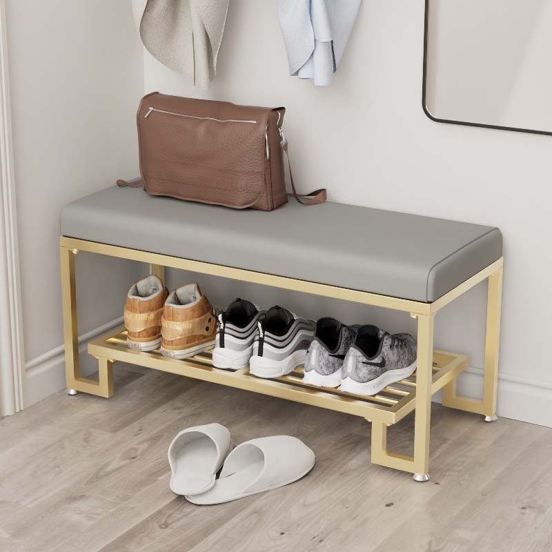 Seatable shoe changing stool with simple and creative design for home ...