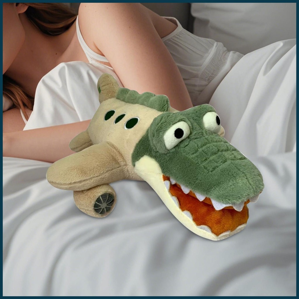 Stuffed Crocodile Airplane Design Crocodile Toy Soft Stuffed Animal ...