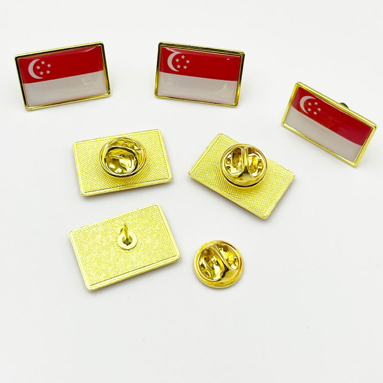 Singapore Flag Badge Country Flags Pin Enamel Pins Brooch National Flag ...