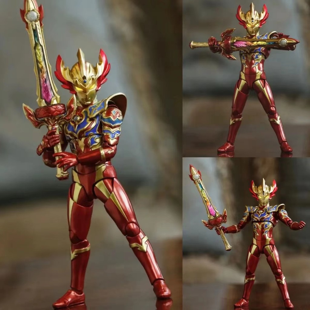 Tega Ultraman Figure Rainbow Form Joint Super Action Figure Children's ...