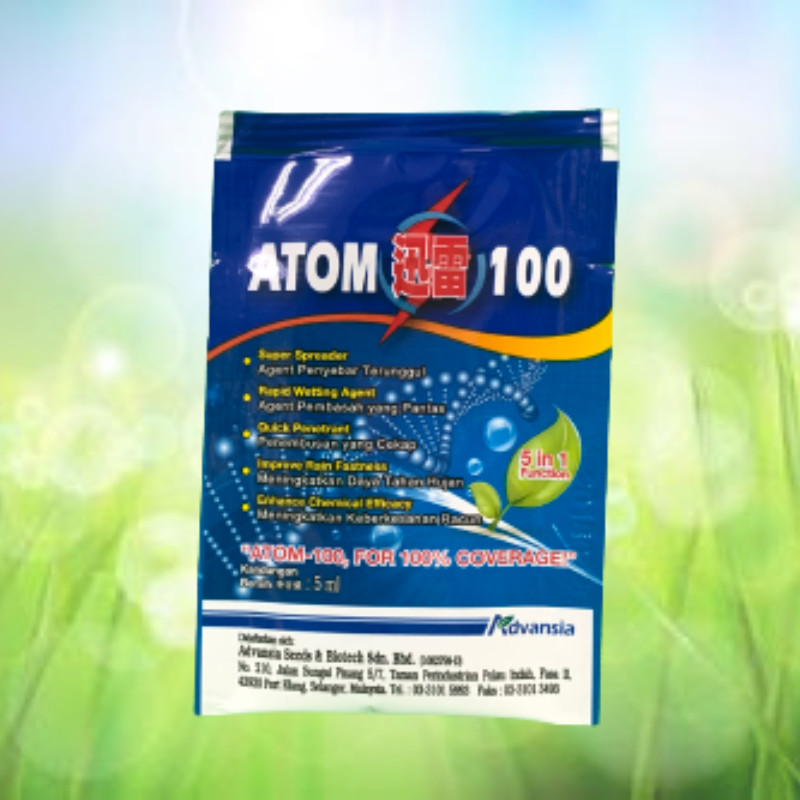 [ORIGINAL] 1pkt 5g ATOM 100 ADVANSIA Pelekat Racun/Adjuvant/Surfactant ...