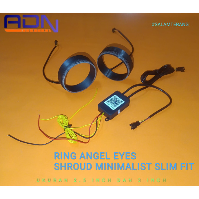 Shroud Angel Eyes Projector Biled Slim Fit MINIMALIST RGB 3 inch 2.5 ...