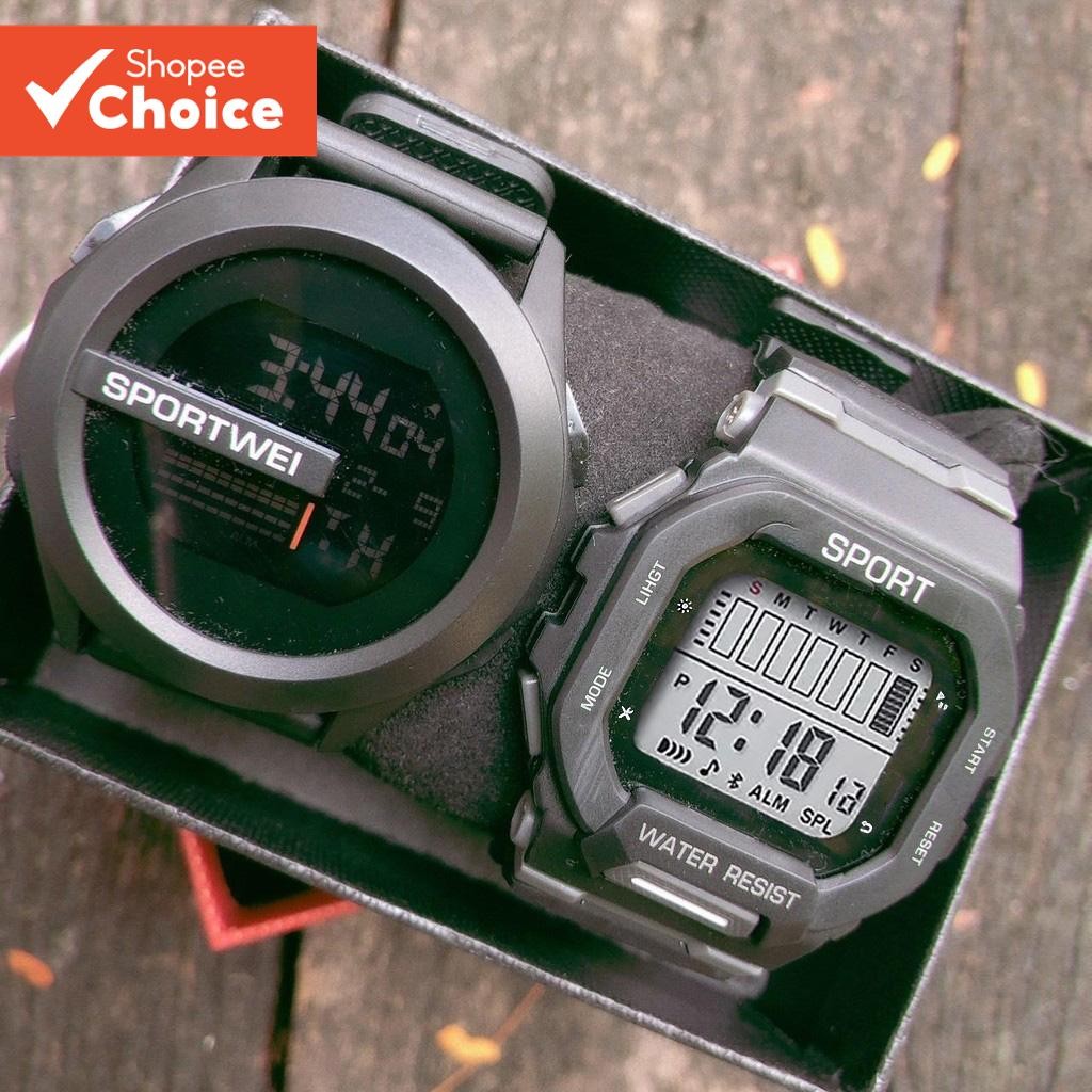 Watch Men Buy 1 Get 1 Free Original Waterproof Alarm Clock Digital ...