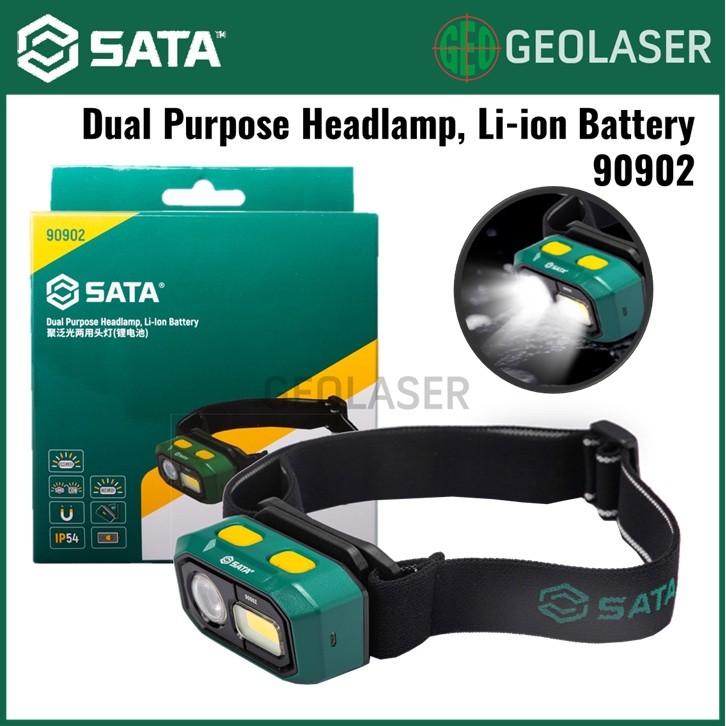 Sata 90902 Multi-Purpose Rechargeable Dual LED Headlamp | Shopee Malaysia