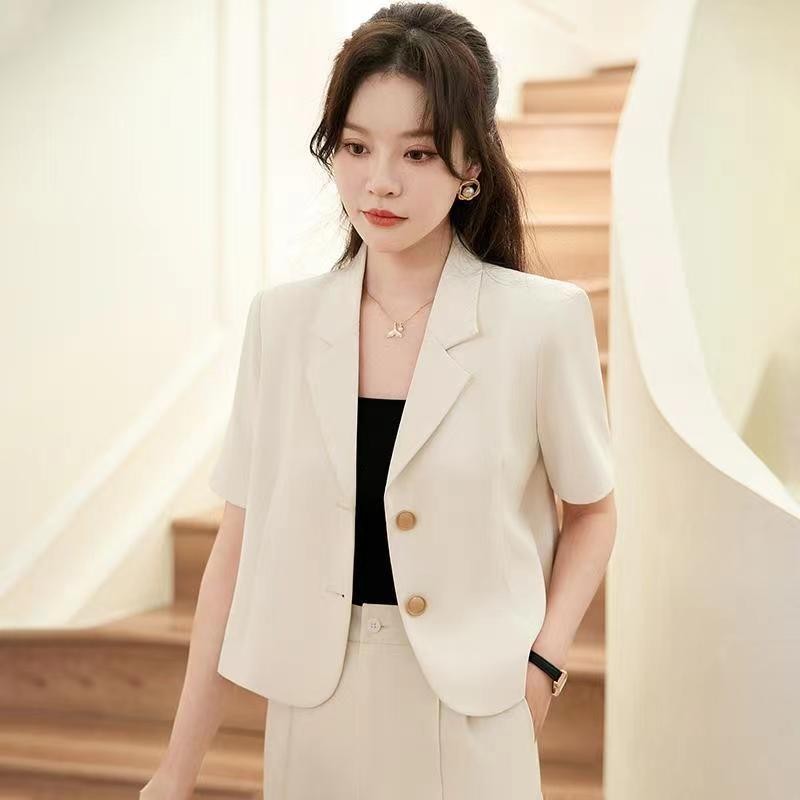 Small Suit W Summer Commuter High-End Feeling Short-Sleeved Small Suit ...