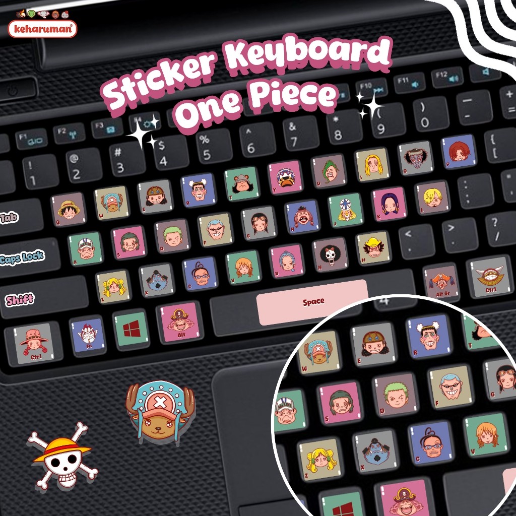 One Piece Bajak Laut Theme Laptop Keyboard Sticker | Shopee Malaysia
