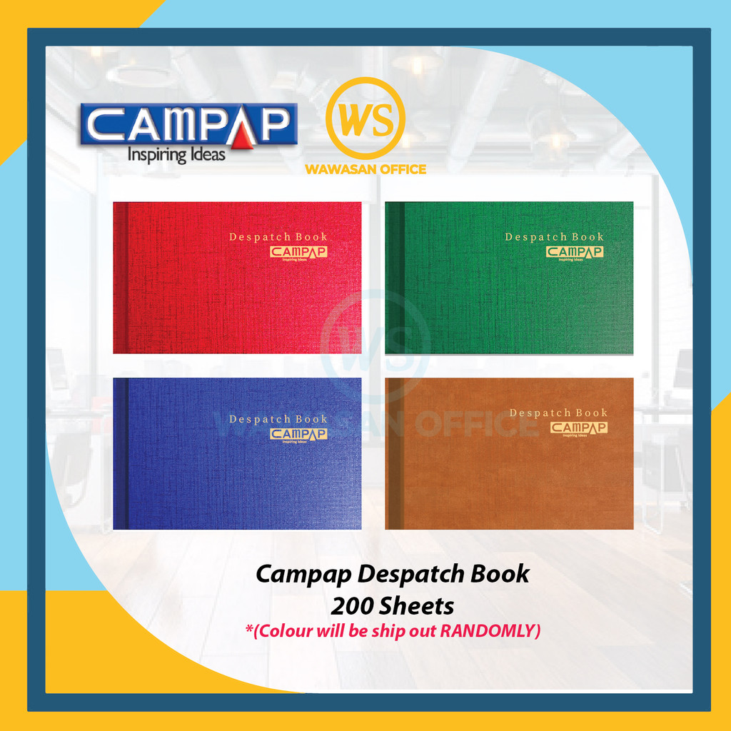 Campap Despatch Book / Buku Despatch CA3190 F5 70gsm - 200 Pgs | Shopee ...