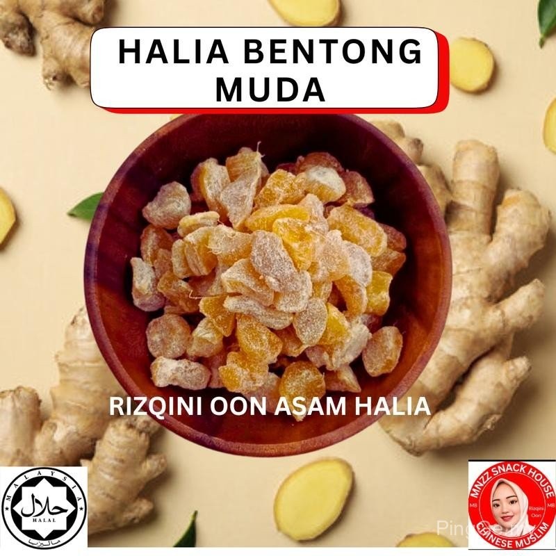 ( Beli 5 Free 1 ) Asam Halia Bentong Muda KURANG PEDAS Ginger Snack ...