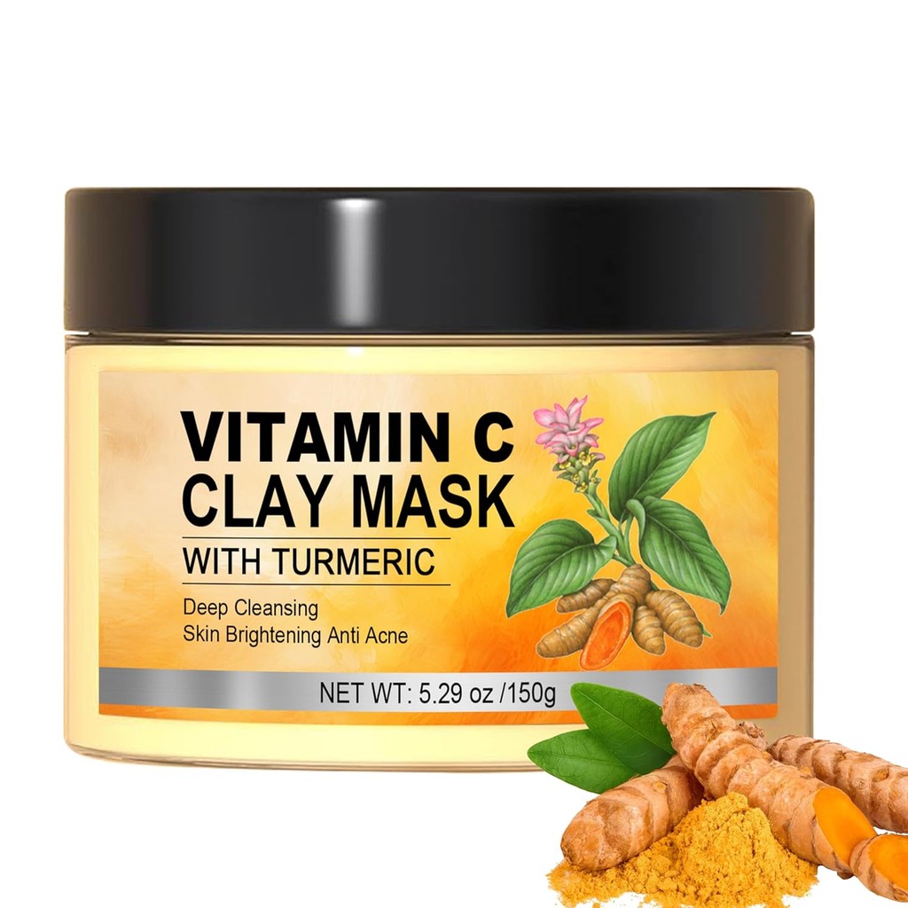 Masker Pencerah Vitamin C Kunyit & Kaolin - Tompok Gelap untuk Kulit ...