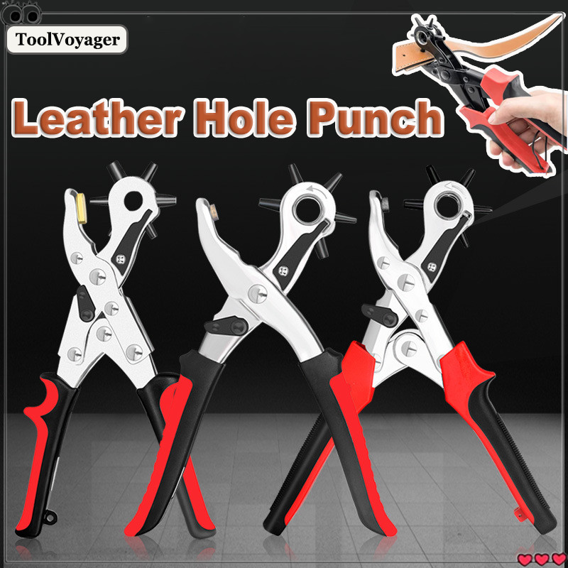 Leather Punch Plier Belt Watch Hole Maker Hand Puncher Hand Tool ...