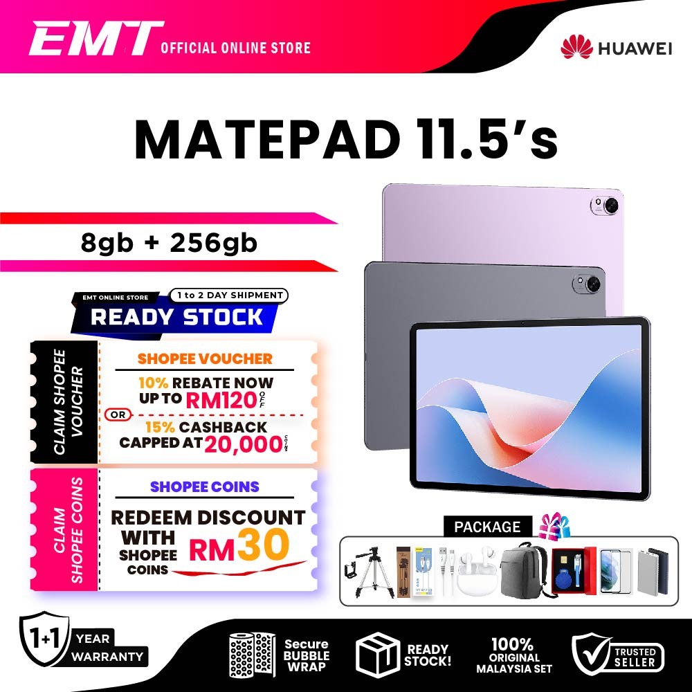 HUAWEI Matepad 11.5S PaperMatte Edition (WIFI) [8GB RAM + 256GB ROM ...