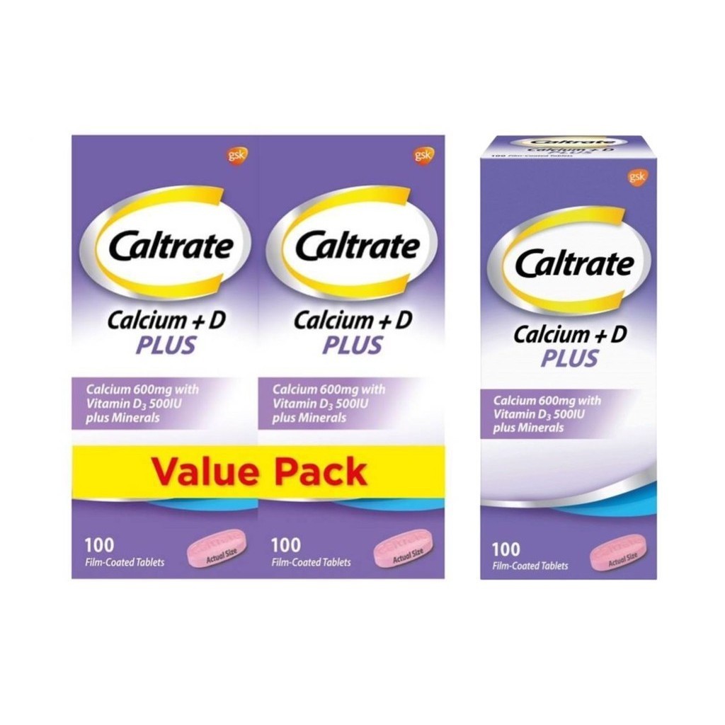 CALTRATE CALCIUM+D PLUS 100'S | 100'SX2 (EXP 03/2026) | Shopee Malaysia