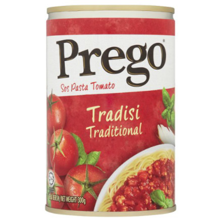 PREGO PASTA SAUCE 300G SOS PASTA-CARBONARA MUSHROOM/TRADITIONAL 295G ...