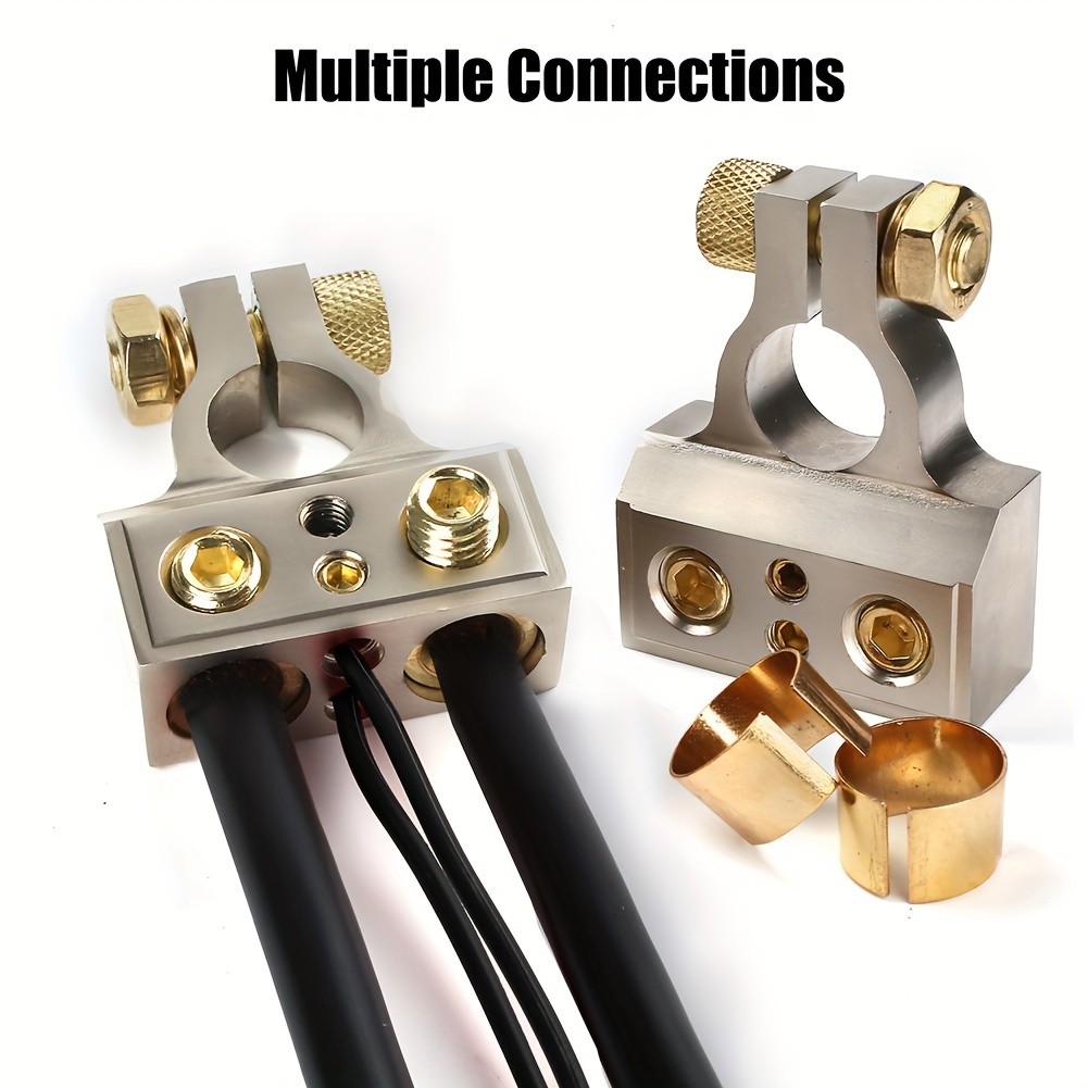 Battery Terminal Connector, 0/2/4/8/10 Code Positive Negative Car Audio ...