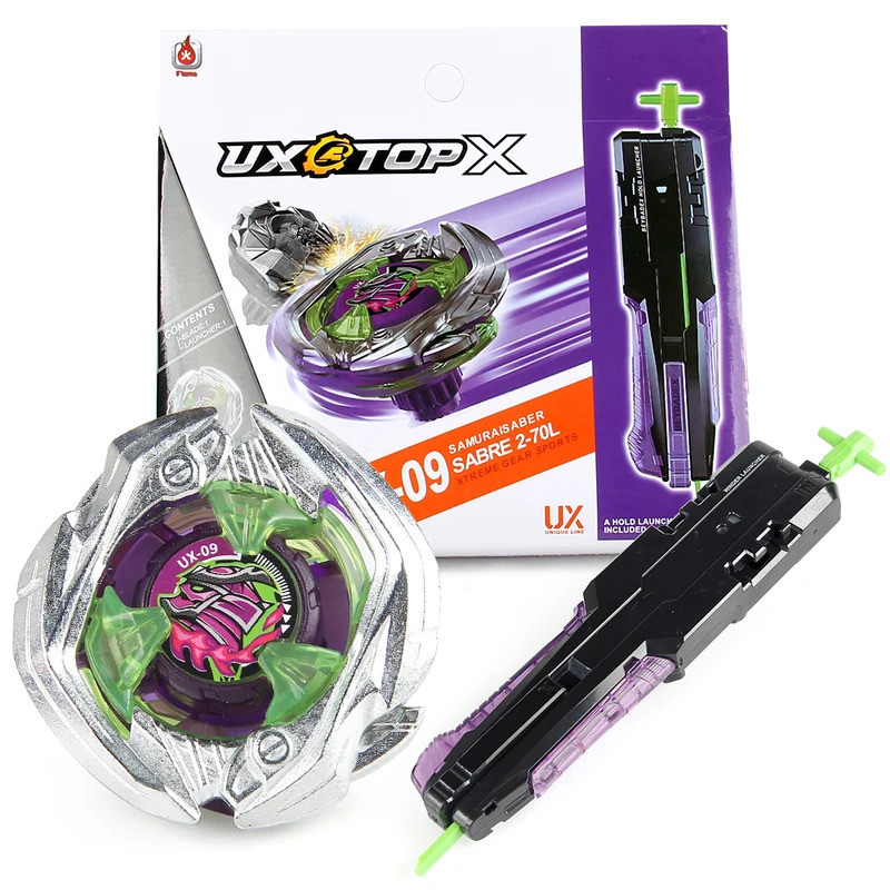 Bey X UX-09 Starter Samurai Saber with Sword Launcher Set Beyblades ...