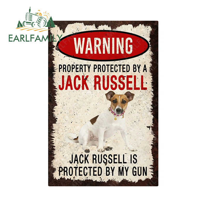 EARLFAMILY Jack Russell Is Protected By My Gun Accessories Graffiti ...