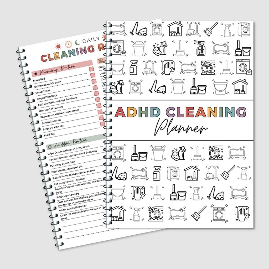 Cleaning Planner - Daily, Weekly, Monthly Cleaning Checklist, Cleaning ...