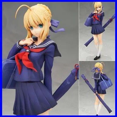 SQ3 Fate/stay night Action Figure school uniform saber Model Dolls Toys ...