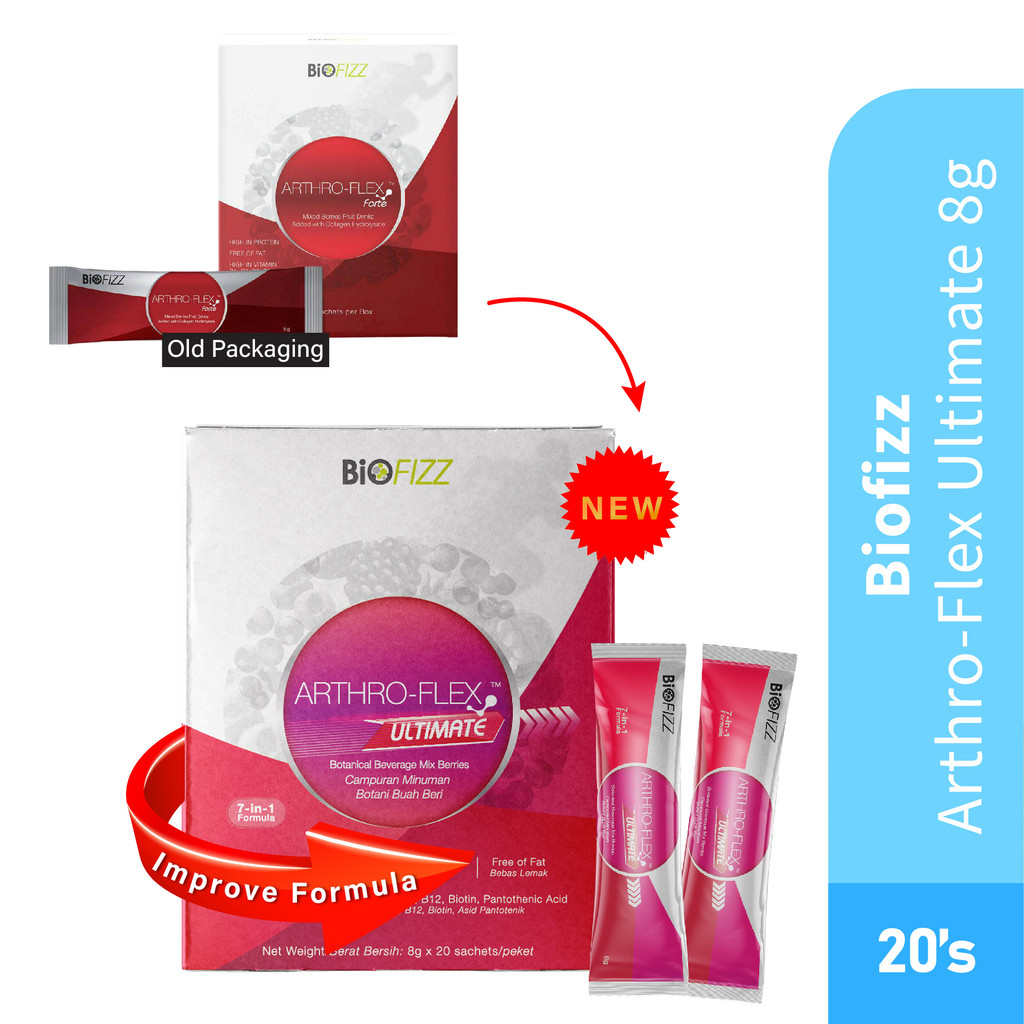 BIOFIZZ Artho-Flex Ultimate 8g X 20's for Joint Supplement, Bone ...