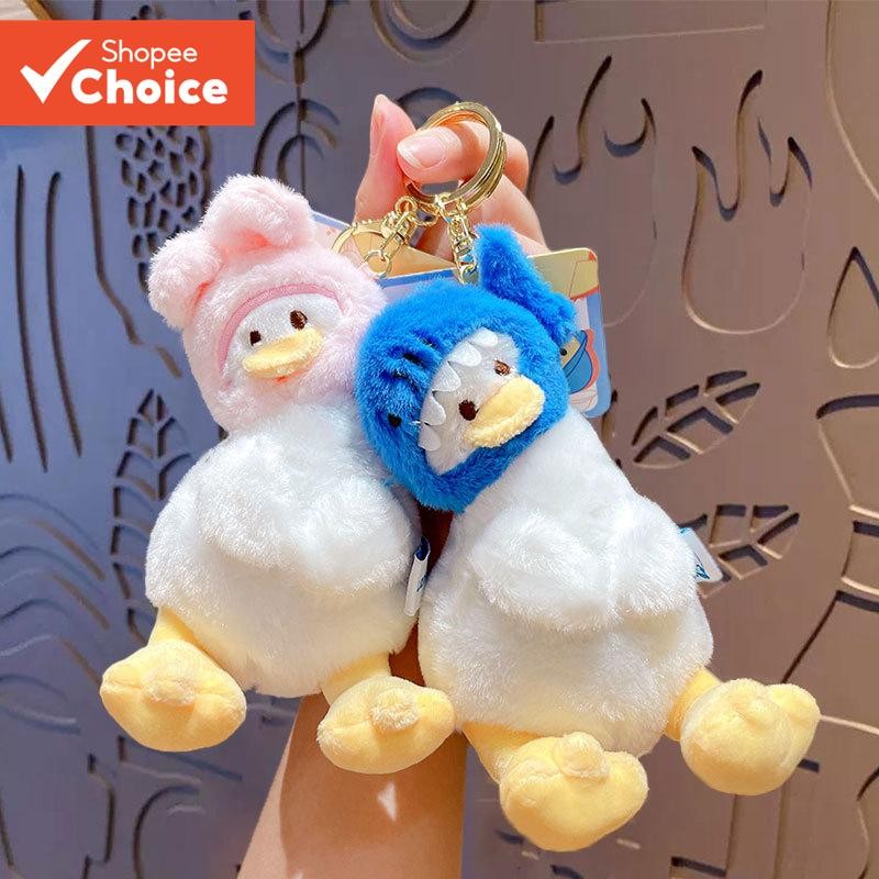 Creative Duck Plush Keychain Japanese Doll Cartoon Duck Bag Pendant ...