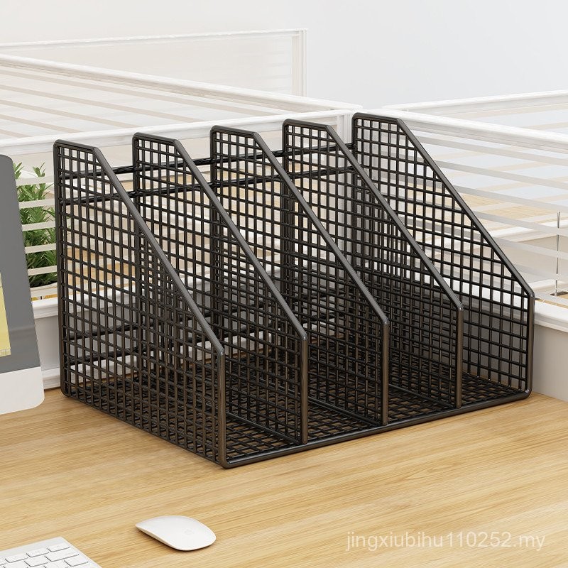 Metal A4 Paper Office File Supplies Desktop Frame Rack File Column Four ...