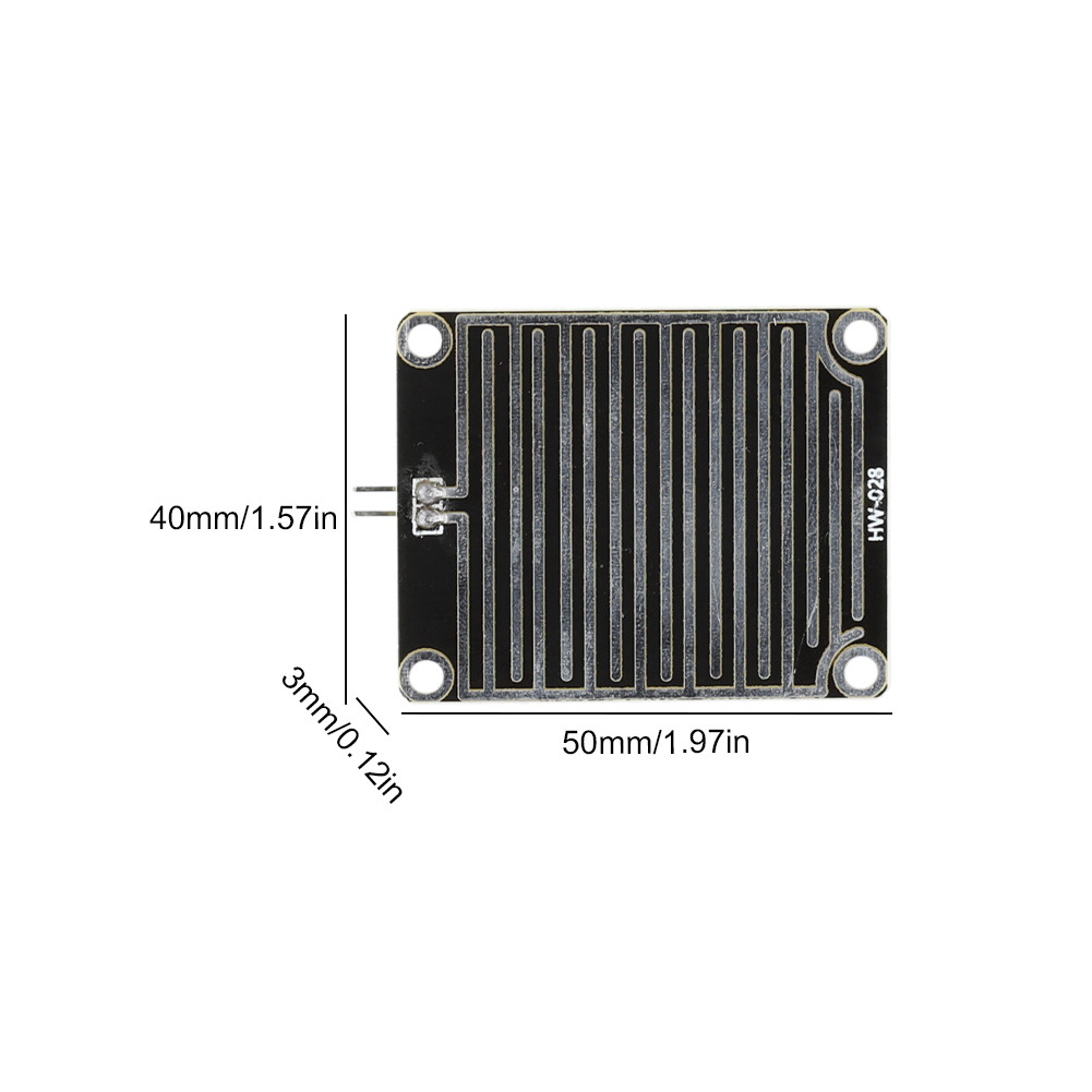 1 PC Raindrop Sensor Board High Sensitivity Rain Water Level Sensor ...