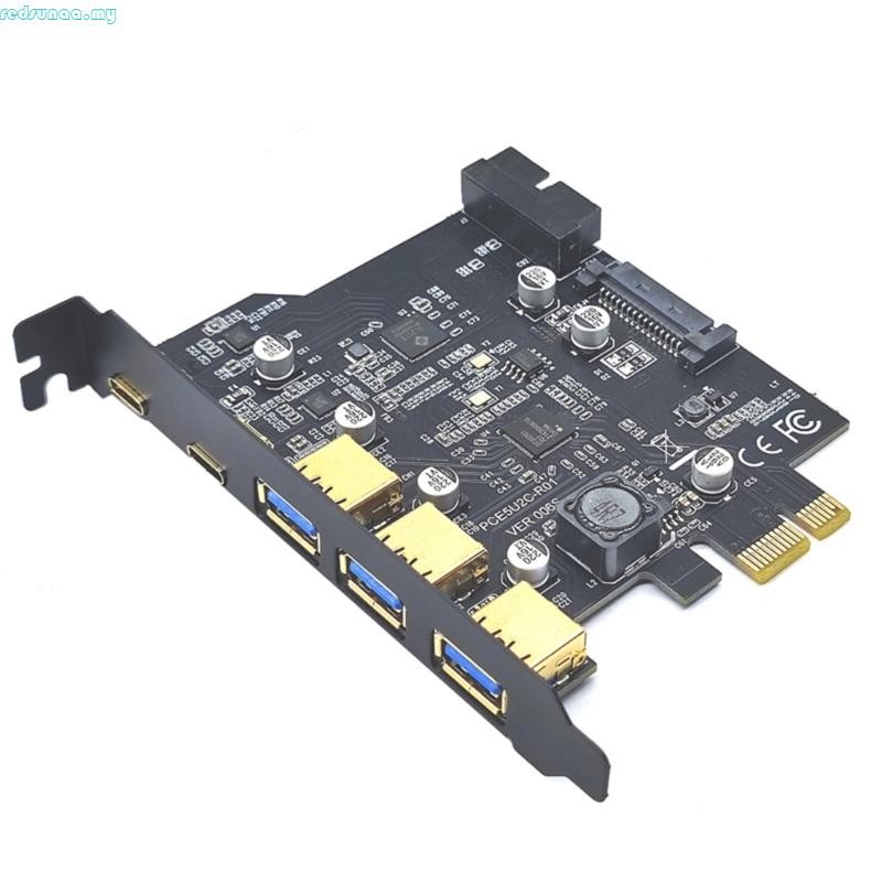 redsunaa Super-Fast USB 3 2 Gen1 PCIe Card - Type C USB 3 0 PCI-E PCI Express Adapter Boa ...