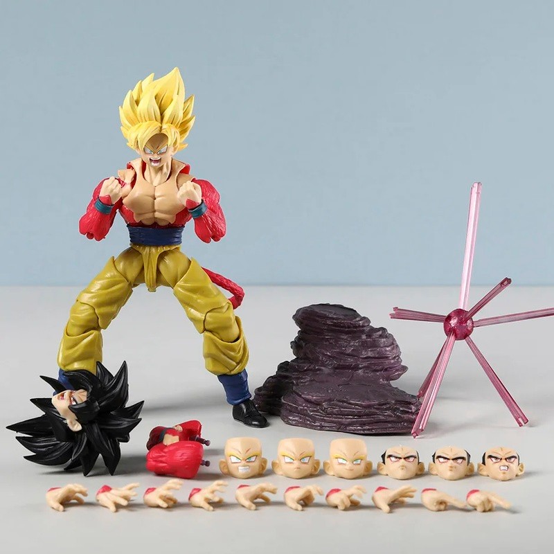 Super Saiyan 4 Goku Model Figurals Action Figure articulado | Shopee ...