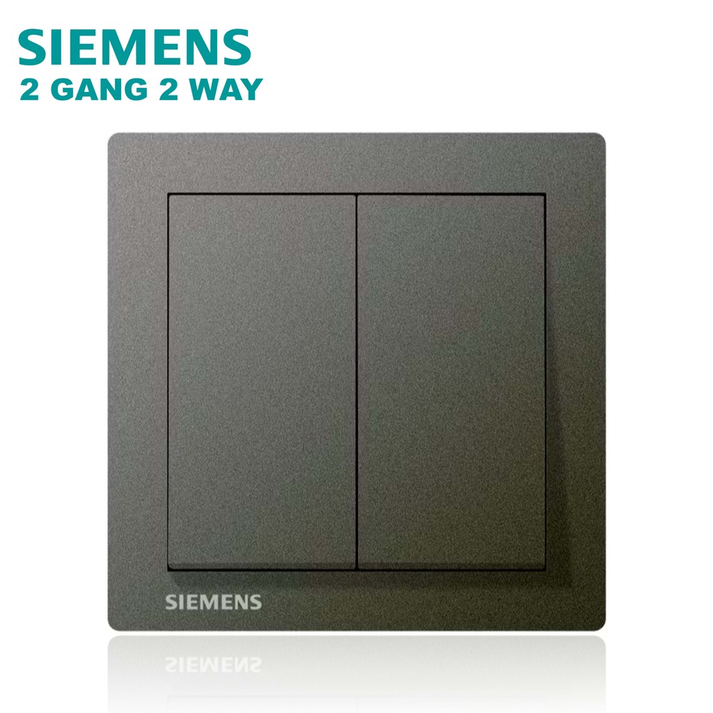 SIEMENS DELTA® Relfa SERIES 2 GANG 2 WAY GREY COLOUR SIRIM APRROVED ...