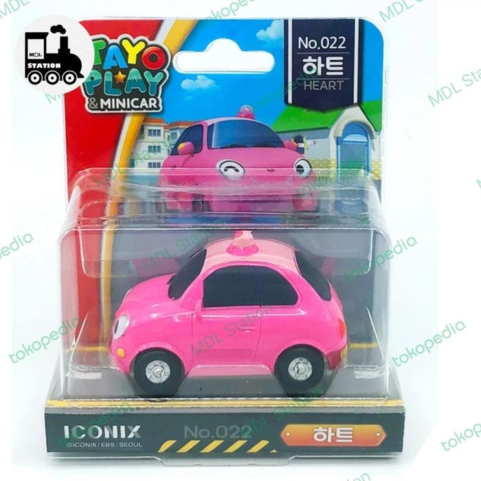 XCMH Iconix Tayo The Little Bus Mini Car - Heart (No. 022) | Shopee ...