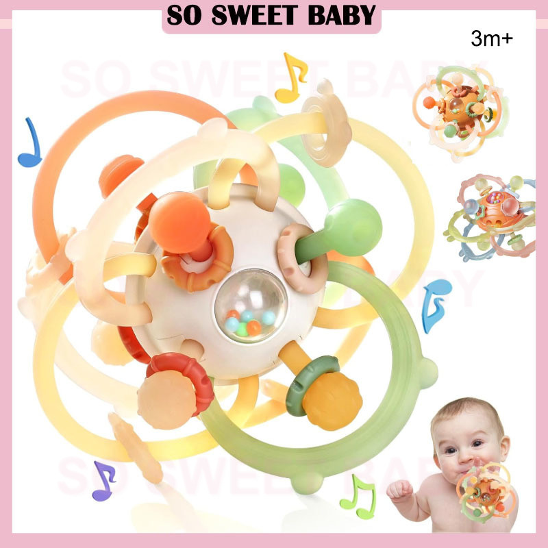 Baby Rattle Manhattan Ball Baby Catch Ball Baby Teething Toys Teethers ...