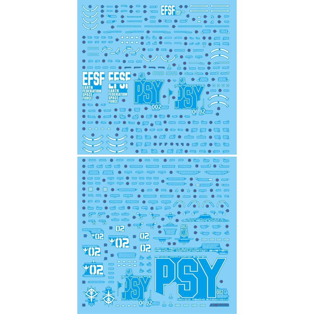 Delpi Decal HG Psycho MK-II Waterslide Decals | Shopee Malaysia