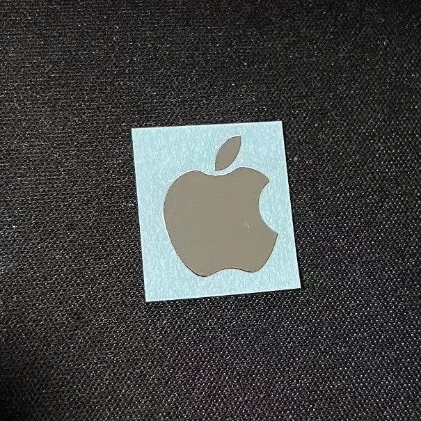 Silver Apple Logo Sticker (1Pcs Sticker) | Shopee Malaysia