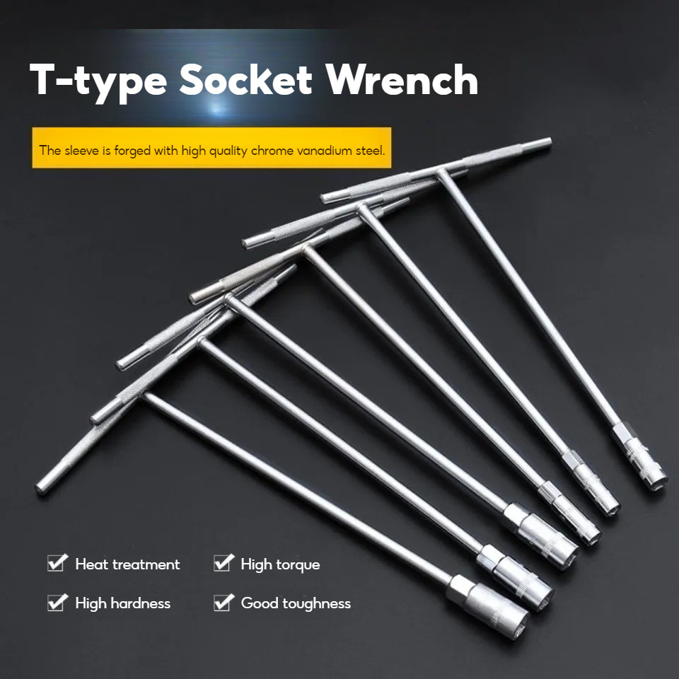 4PCS Spanar T Set T-Wrench Set Tools Extended Hexagonal T-handle Auto ...