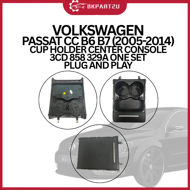 VOLKSWAGEN PASSAT CC B6 B7 (2005-2014) CUP HOLDER CENTER CONSOLE 3CD ...